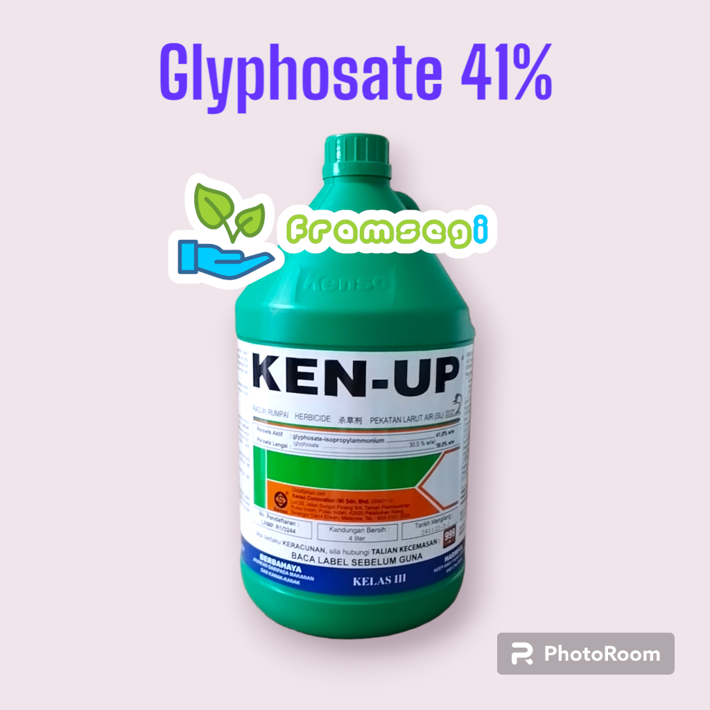 KEN UP 4L Herbicide Racun Rumput Rumpai Ladang 4L Kenup ( glyphosate 41 ...