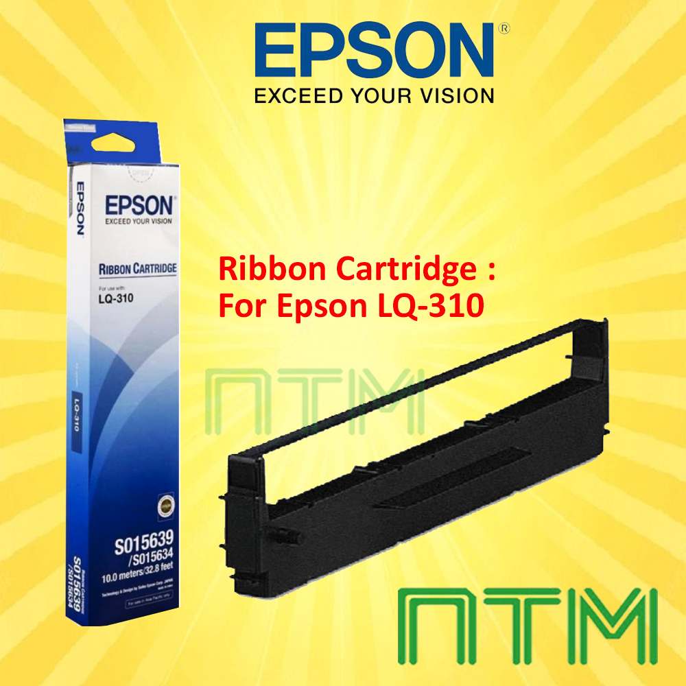 EPSON ORIGINAL LQ-310 RIBBON CARTRIDGE [100% GENUINE] DOT MATRIX ...