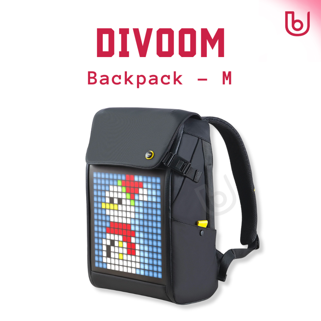 [READY STOCK] Divoom Pixoo M Backpack Customisable Pixel Art Multi ...