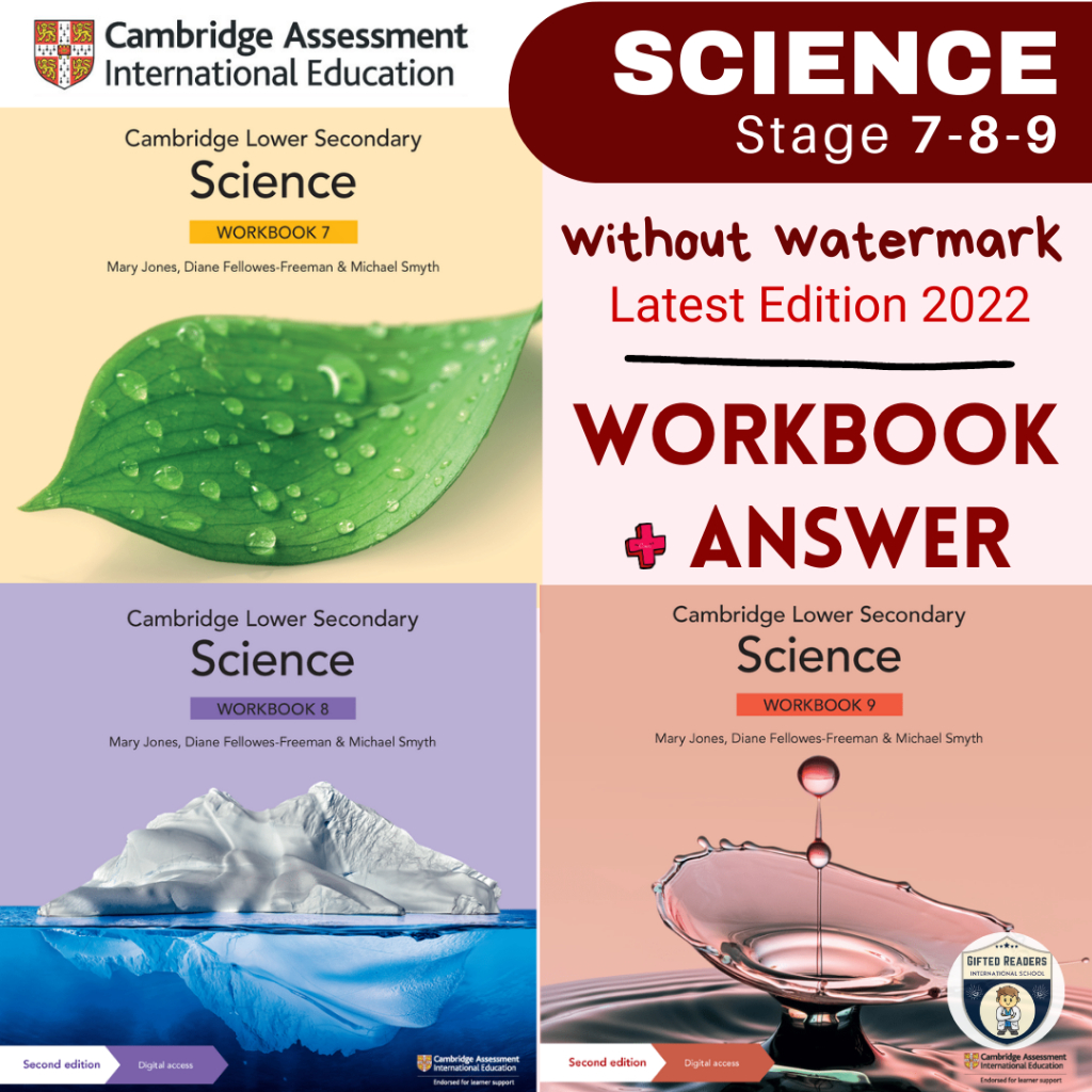 7 Latest 2023 Cambridge Lower Secondary Science Workbook 7/8/9 Workbook ...