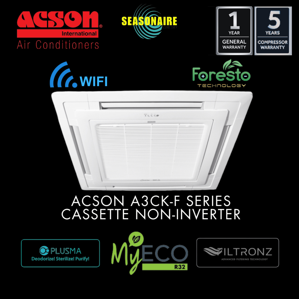 [NEW] Acson R32 Cassette Type Inverter/Non-Inverter Series Air Cond ...