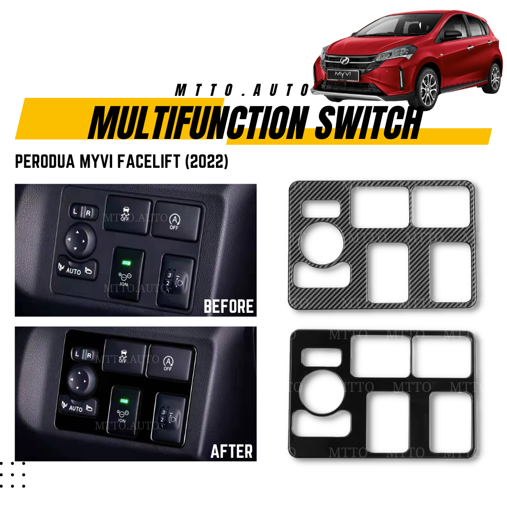 MTTO Perodua Myvi 2021-2022 Interior Car Multifunction Switch Button ...