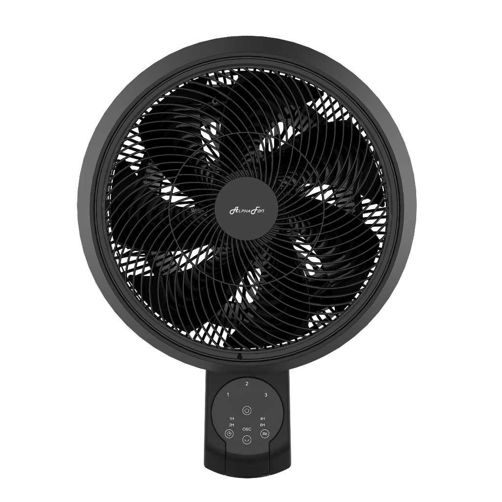 Alpha Motto Wall Fan Black & White WF60 - Remote Control | Shopee Malaysia