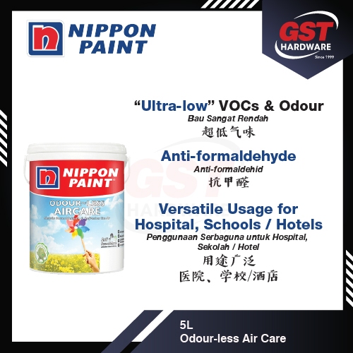 Cat Nippon Paint Odourless Air Care Cat Nippon Paint Dinding Dalaman ...