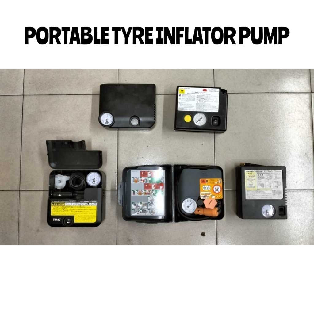 PORTABLE TYRE INFLATOR PUMP / TYRE PUMP / TIRE PUMP / TAYAR PUMP ORI ...