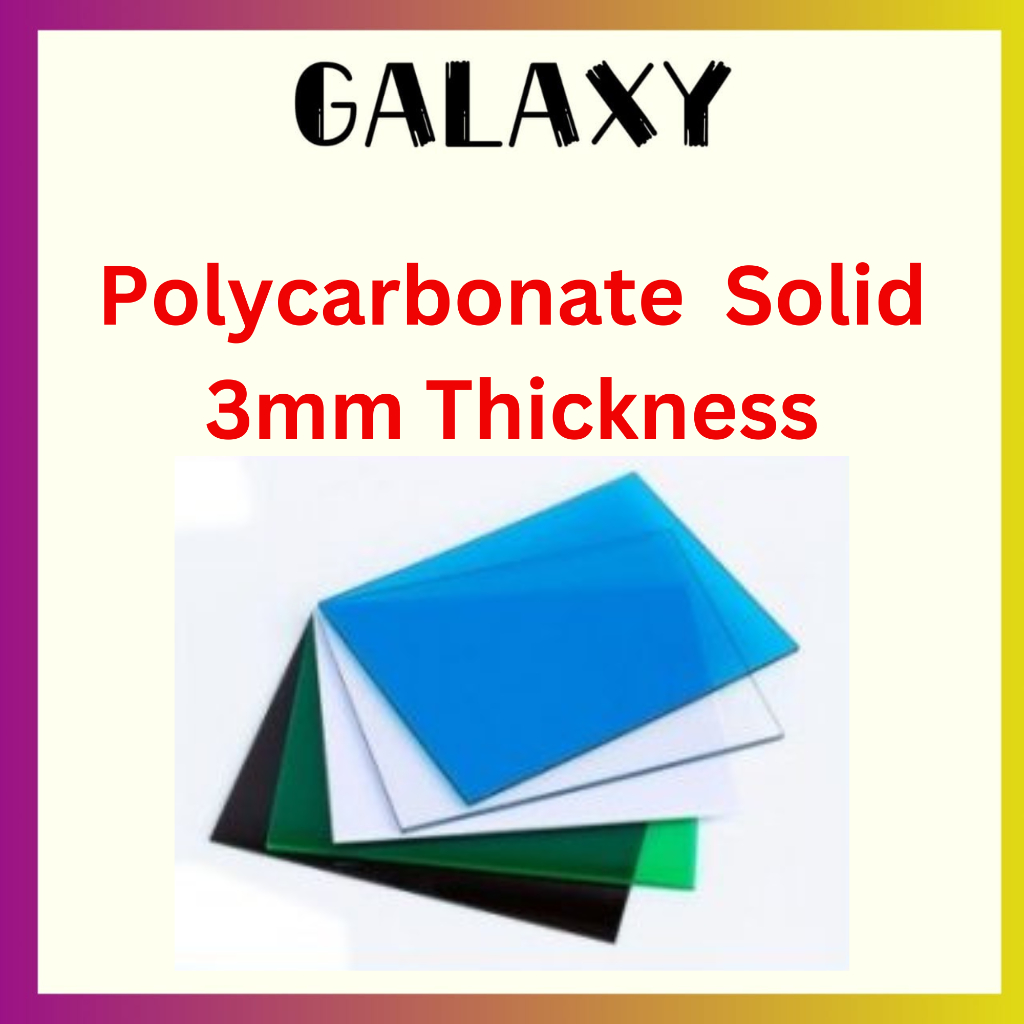 Polycarbonate Solid Board Colour 3mm ( Licin & Licin ) / Polycarbonate ...