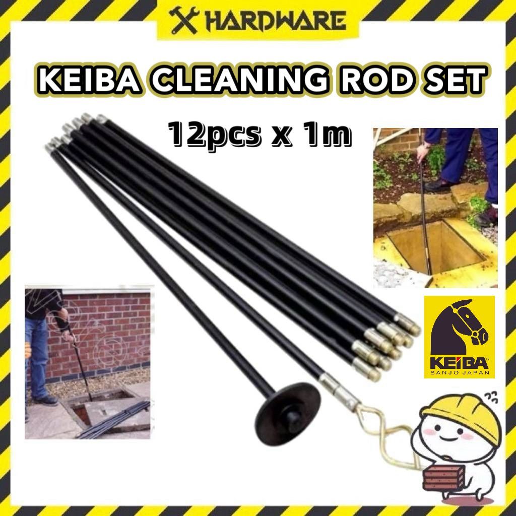 12PCS DRAIN PIPE ROD CLEANING SET/REMOVE CLOG TOOL SET/HEAVY-DUTY DRAIN ...