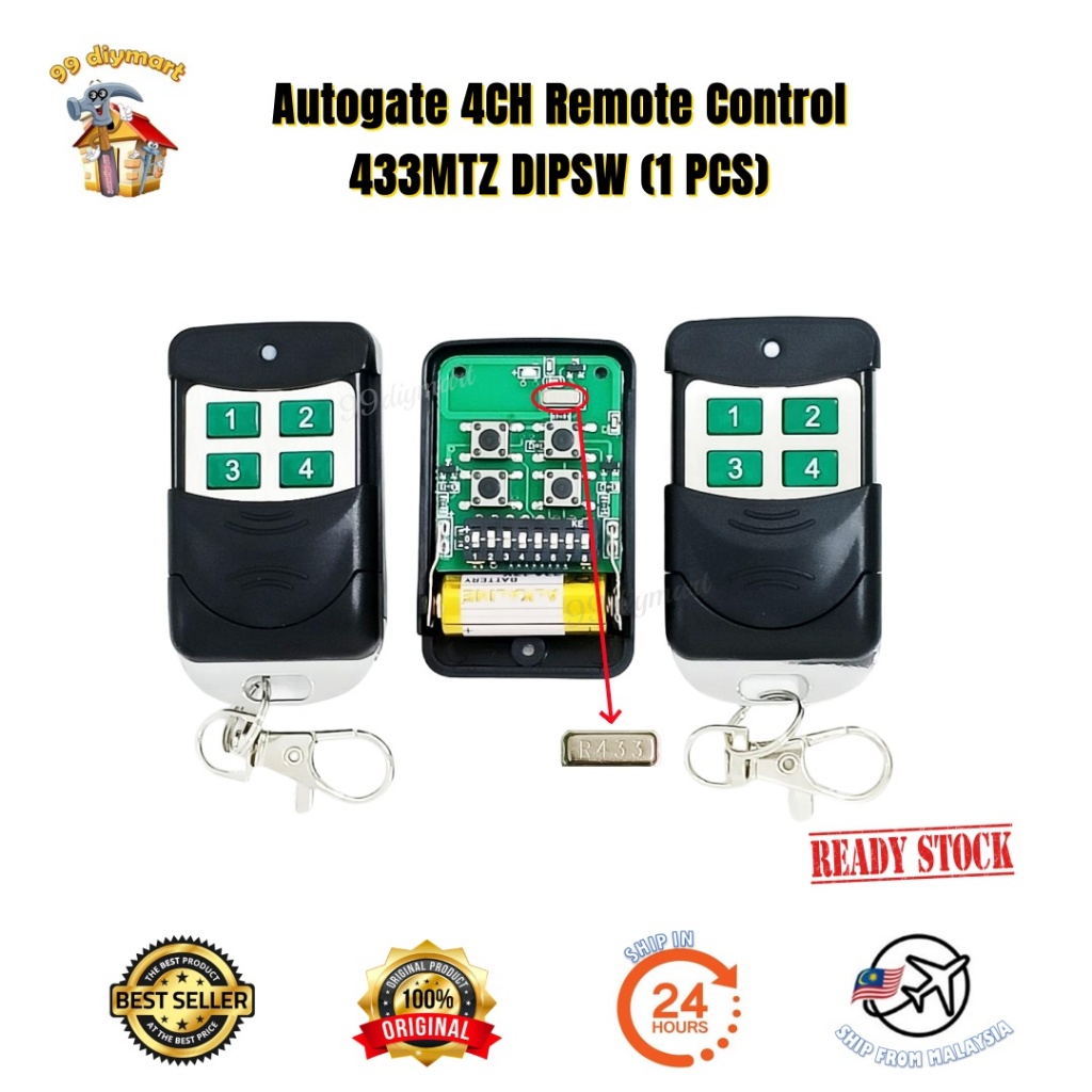 Autogate AST-433SC Alat Kawalan Jauh 433mtz ( Remote Control / Receiver ...
