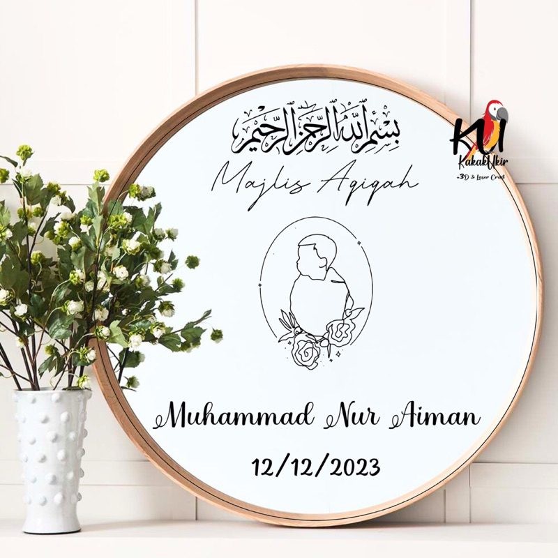 🔥 PROMO STICKER 🔥 Sticker Cermin Acrylic Welcome Board Wedding ...