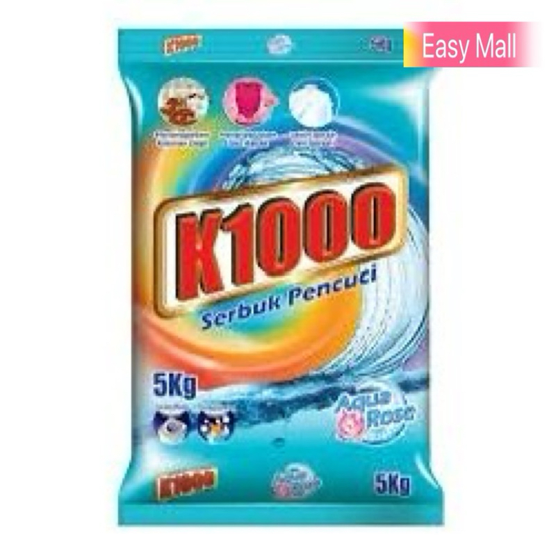 K1000 POWDER DETERGENT 5KG - LEMON/LAVENDER/ROSE | Shopee Malaysia