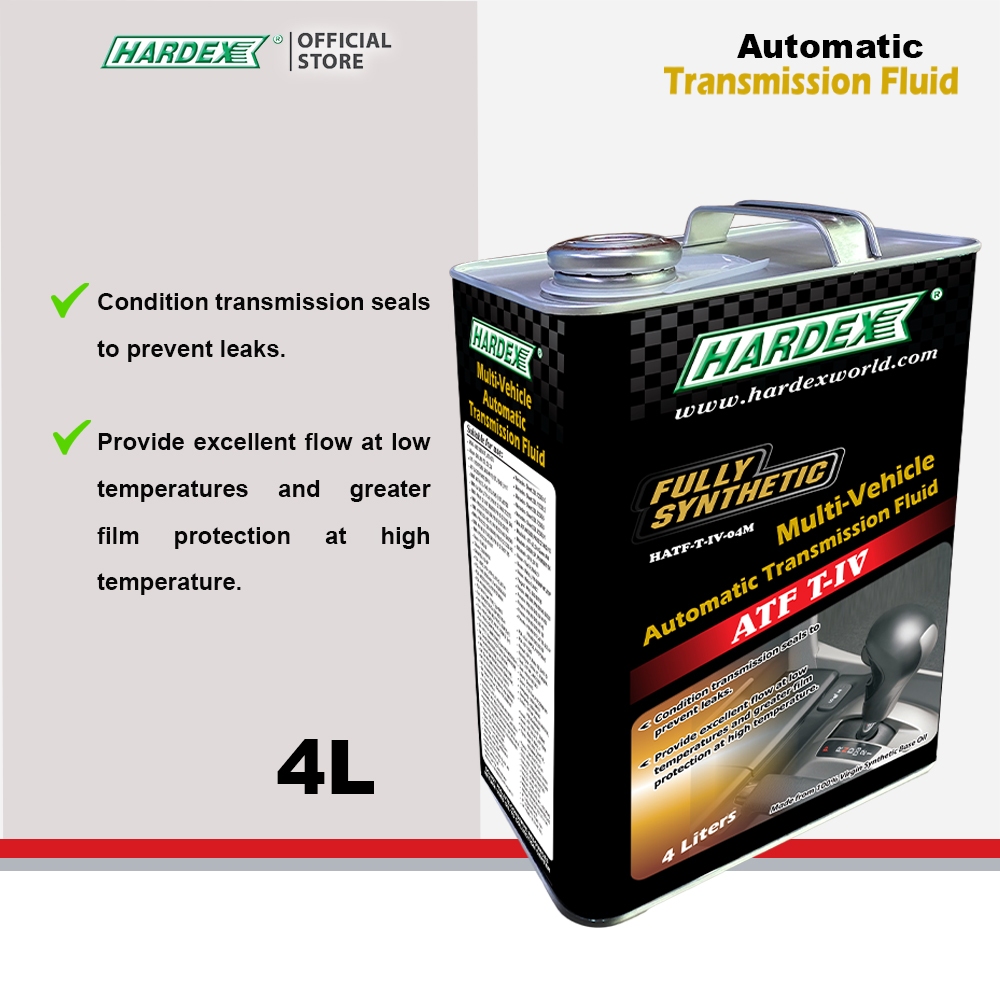 HARDEX Fully Synthetic Automatic Transmission Fluid MV-IV (T-IV) 1L/4L ...