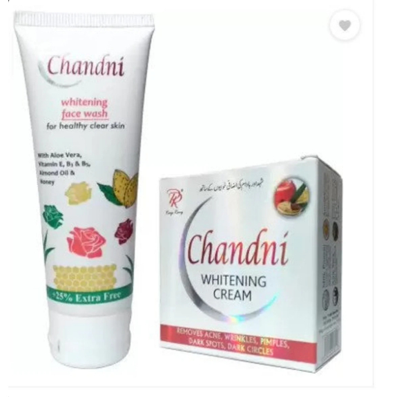 100% original, Chandni whitening face wash abnd whitening cream (2 in 1 set) - from Pakistan ...