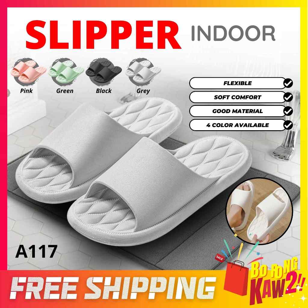 Sandal Selipar Rumah Comfort Slipper Summer Soft Non-slip Home Indoor ...
