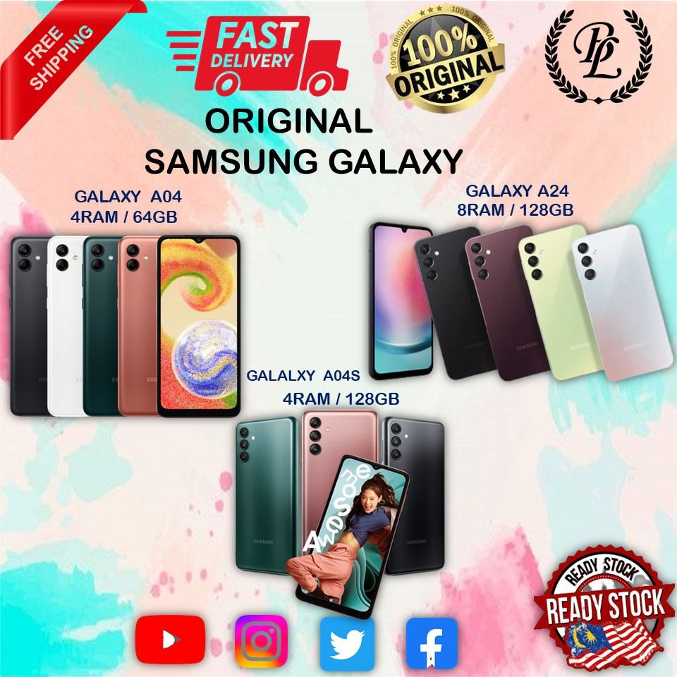 🇲🇾ORIGINAL SAMSUNG GALAXY A04 / A04S / A24 ( MY SET ) DUAL SIM FREE ...