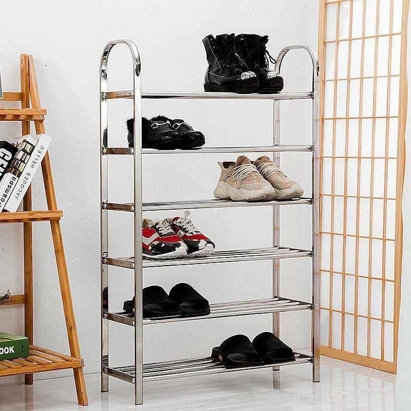 Stainless Steel Shoes Rack Flower Rack Indoor Outdoor Rack Rak Kasut ...