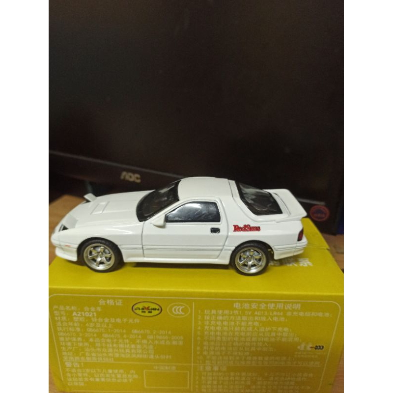 INITIAL D Diecast car 1:32 Mazda RX-7 FC JDM Coupe Car Models Alloy ...
