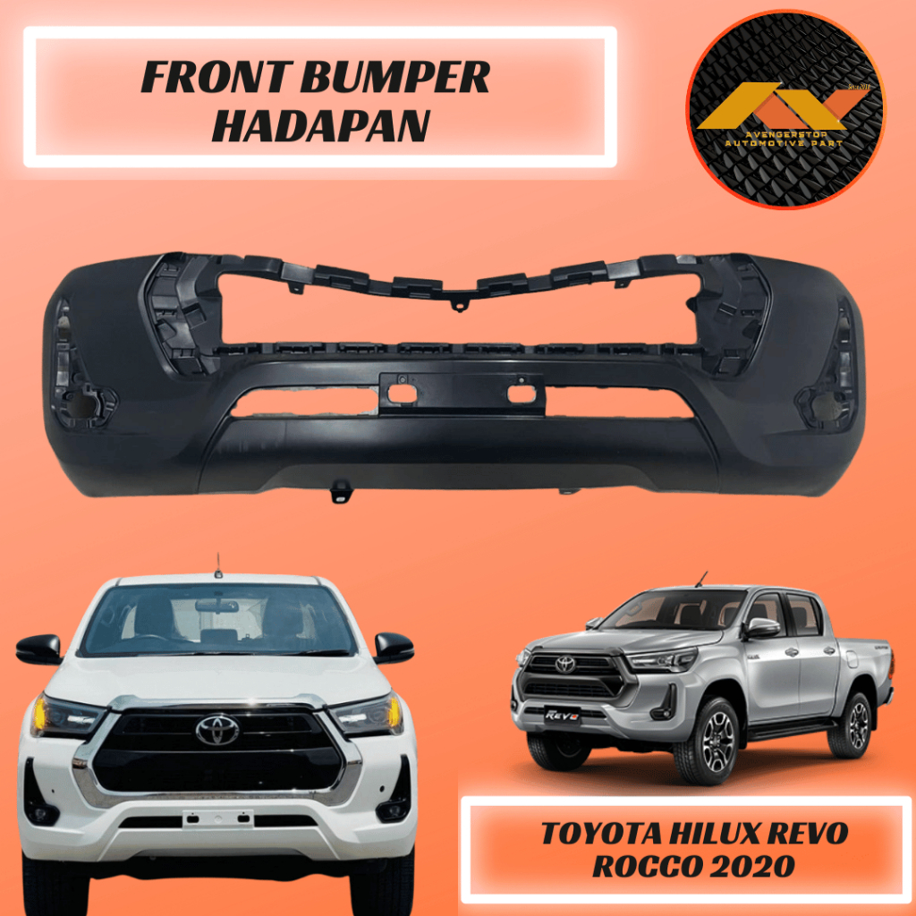 Toyota Hilux Revo Rocco Gun125 2020 Front Bumper Depan Original & Oem ...