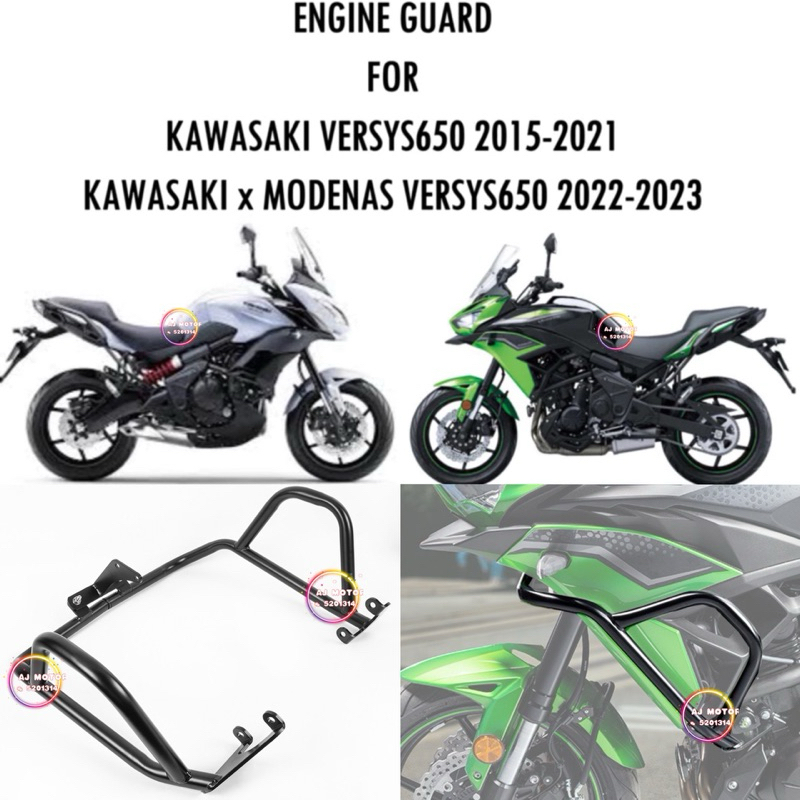 KAWASAKI VERSYS650 2015-2024 BODY GUARD / CRASH BAR VERSYS 650 ENGINE ...