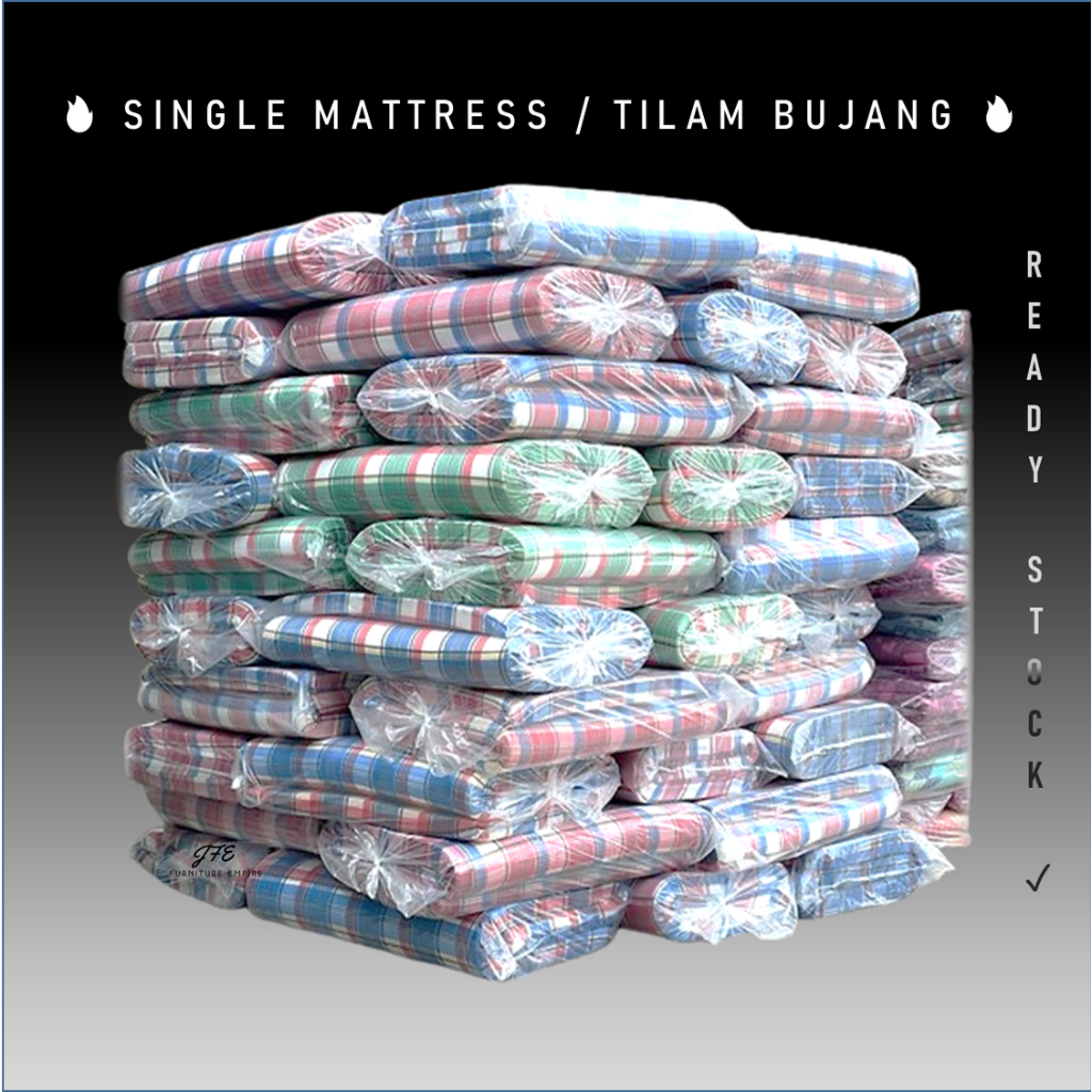 【JFE】🔥* 1.5 / 2 / 3 / 4 inch * Single Mattress Sponge Tilam Bujang ...