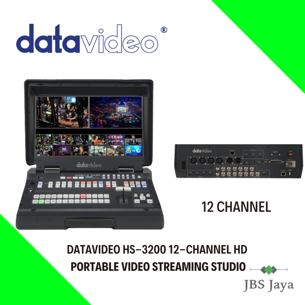 Datavideo HS-3200 12-Channel HD Portable Video Streaming Studio ...