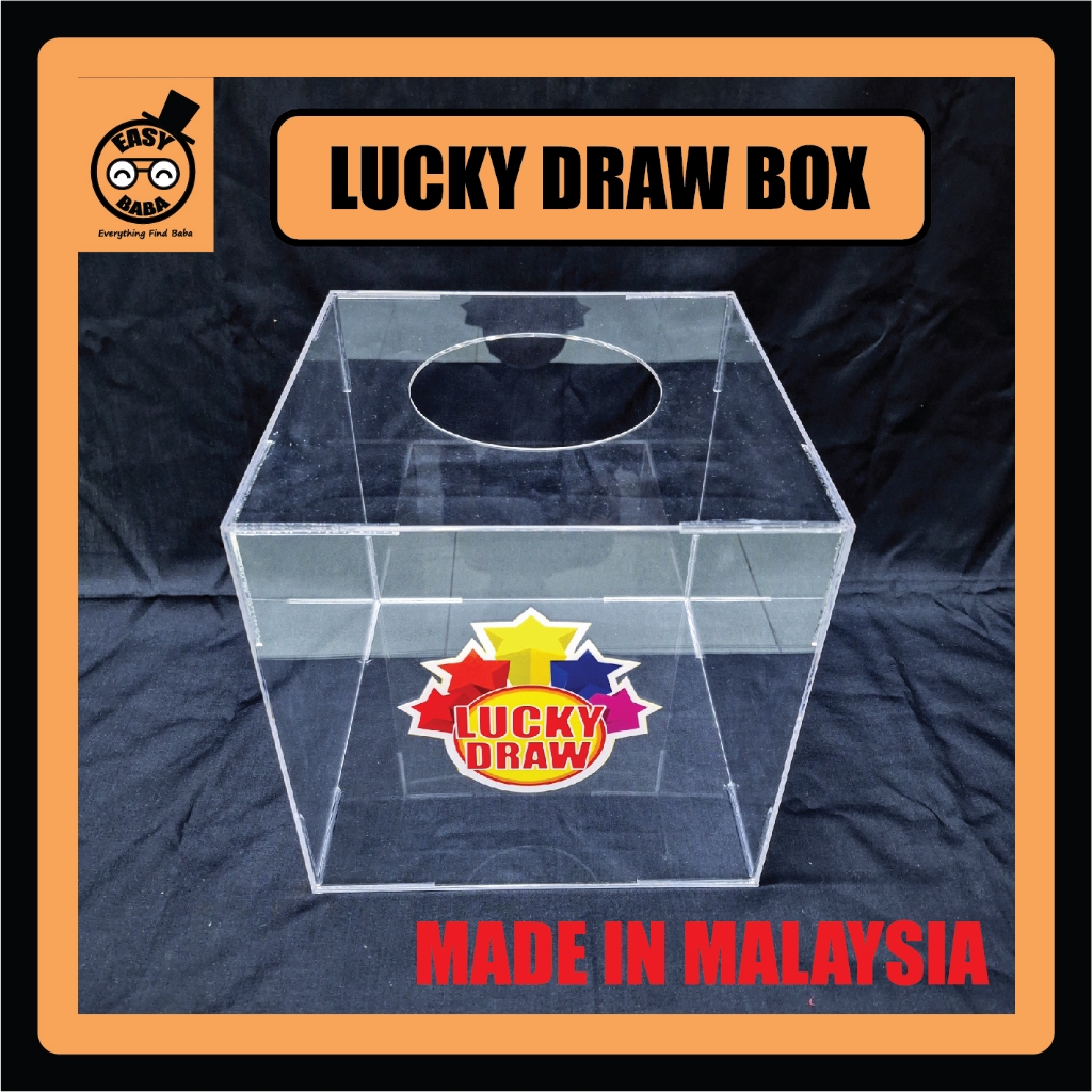 🔥 Acrylic Lucky Draw Box 🔥 Local Made Product | Shopee Malaysia