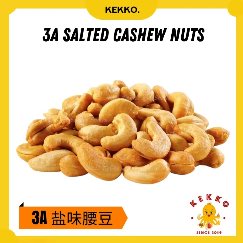Gajus Size Besar 3A XXL Gajus Panggang Garam Salted Cashew Nuts Roasted ...