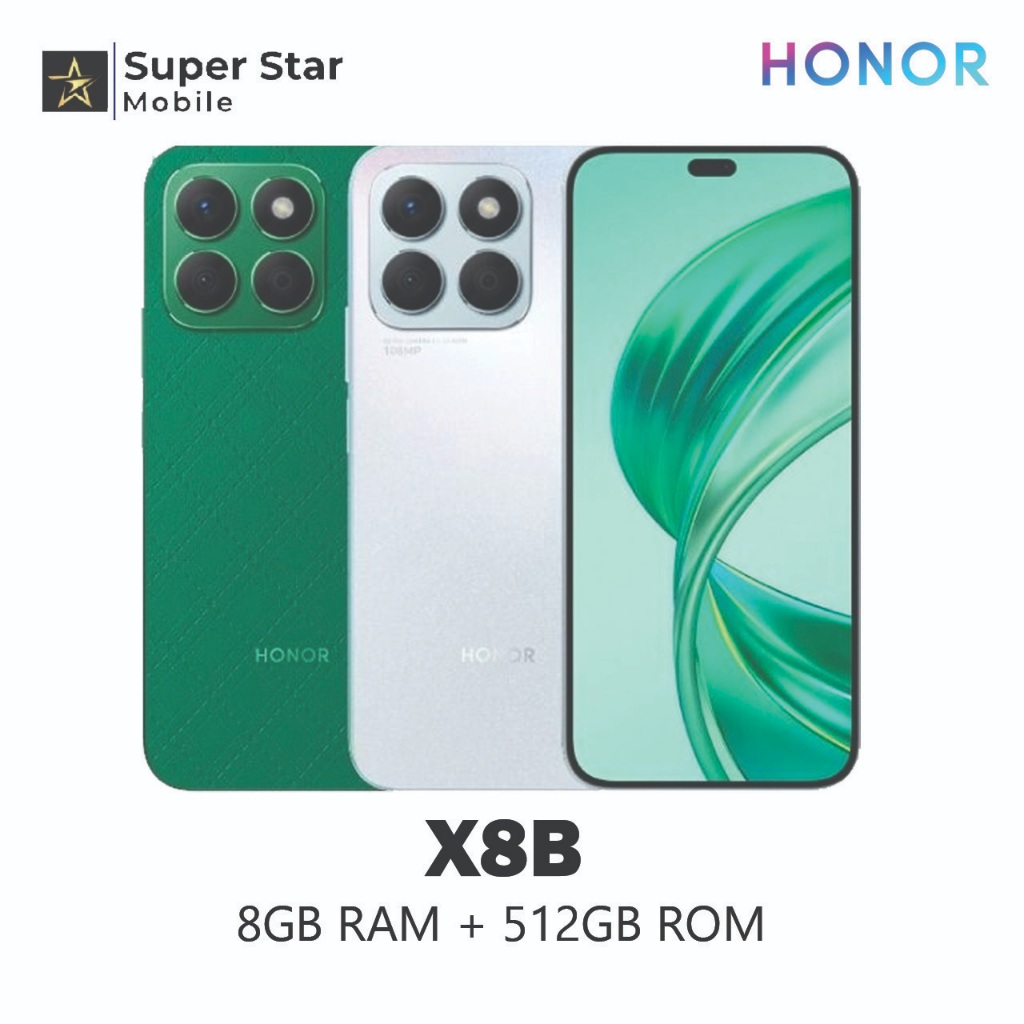Honor X8B (8GB RAM+512GB ROM) 108MP & 50MP Portrait Photography 6.7 ...