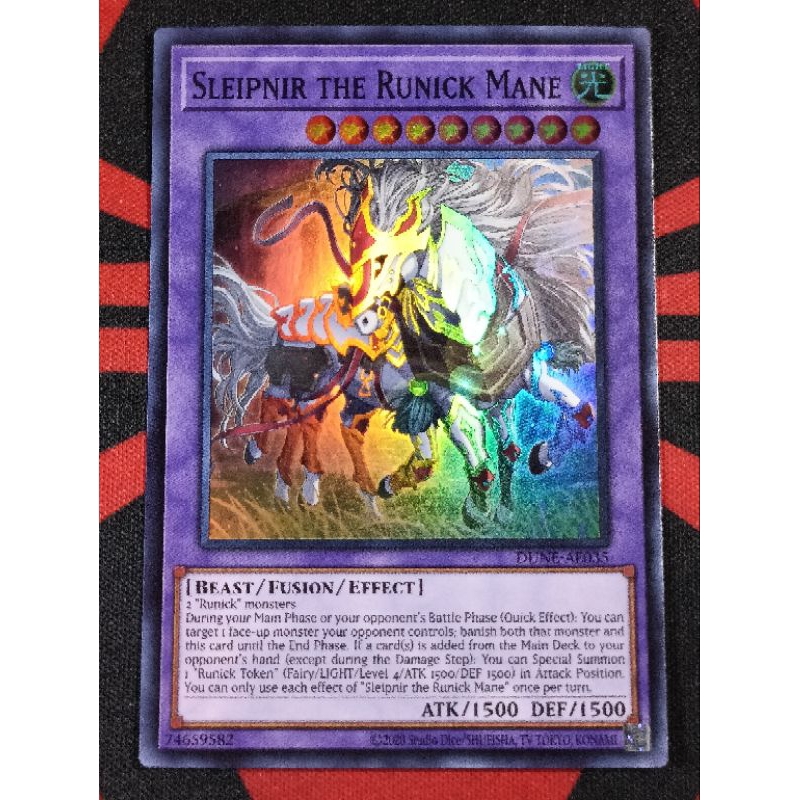 YUGIOH KONAMI DUNE-AE035 Sleipnir the Runick Mane (Super Rare) | Shopee Malaysia