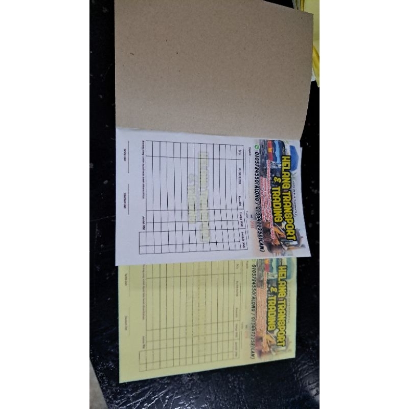 promosi buku resit 160 biji boleh letak nama sendiri dan syarikat logo ...