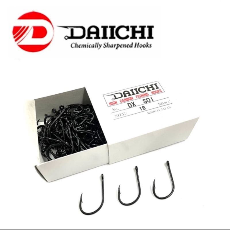 Daiichi DX SOI High Carbon Fishing Hook (Sell Loose) (10/12/13/14/15/16 ...