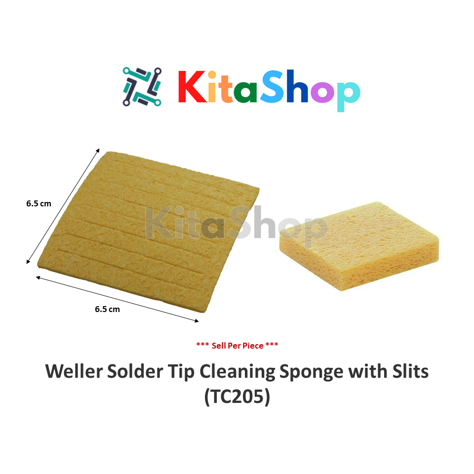 Weller Solder Tip Cleaning Sponge with Slits (TC205) | Shopee Malaysia