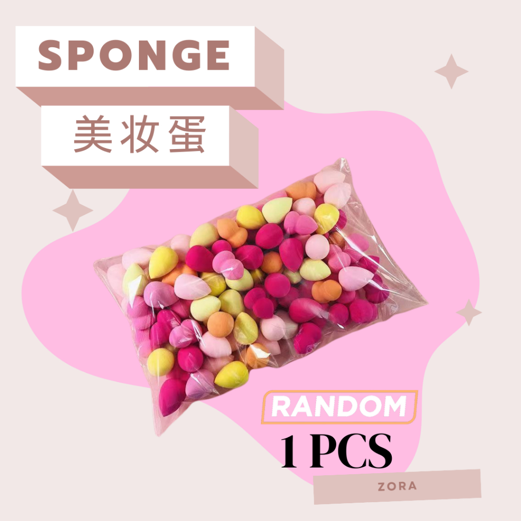 Beauty Sponge & Mini Makeup Puff ( Randomly ) | Shopee Malaysia