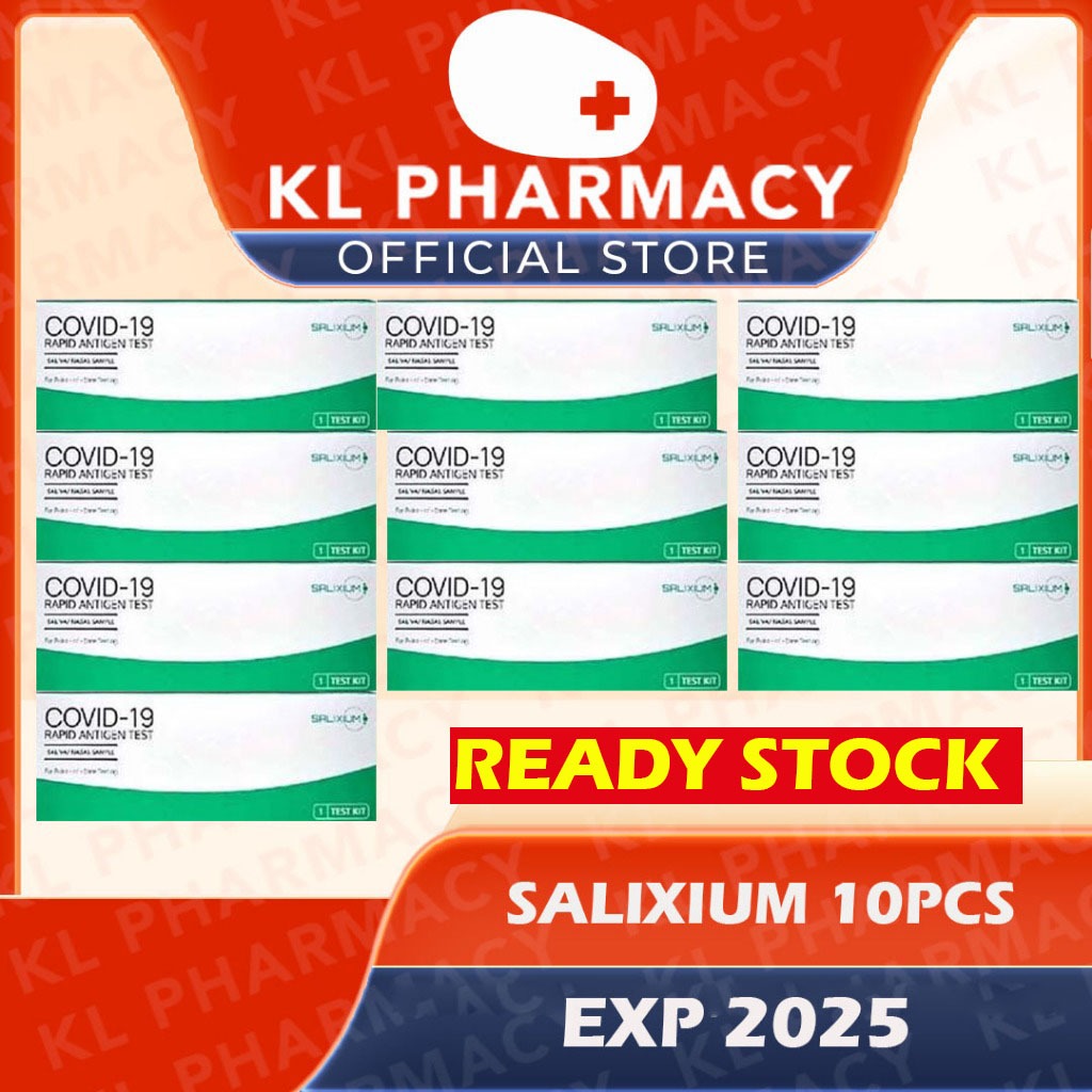 (10PCS) EXP 4/2025 [READY STOCK] Salixium Saliva + Nasal Swab Rapid ...