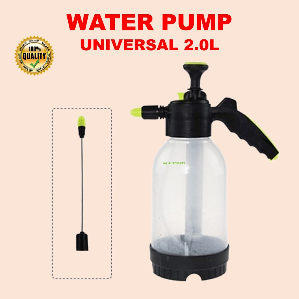 2 LITER PRESSURE SPRAYER PUMP Hand Water Pump Multi Purpose Spray Pump ...