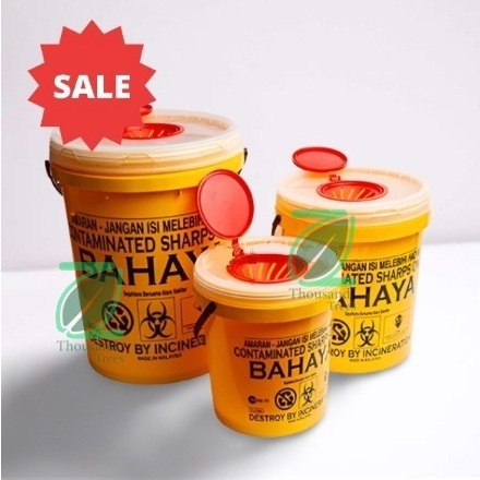 5L / 10L / 20L Biohazard Medical Waste Bin / Sharp Bin Needle Container / Clinical Dusbin / Tong ...