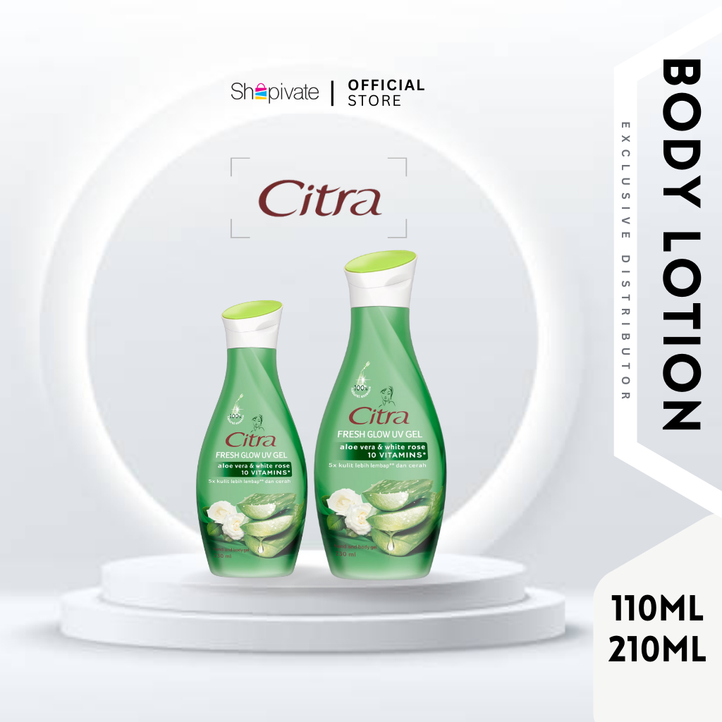 Citra FRESH GLOW UV Gel Hand & Body Gel 110ml / 210ml | Shopee Malaysia