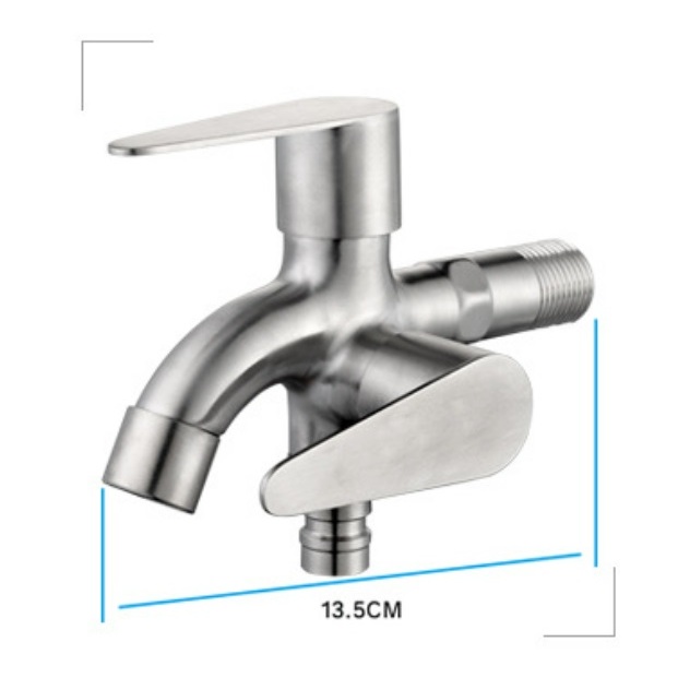 (Clear Stock) SUS304 STAINLESS STEEL KITCHEN & BATHROOM DOUBLE TAP ...