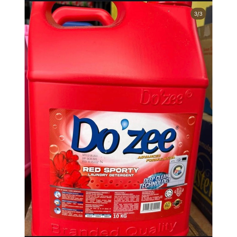 Do’Zee LAUNDRY DETERGENT 10KG | Shopee Malaysia