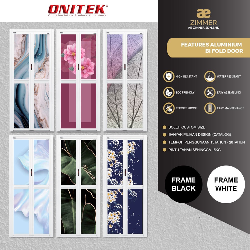 AE Zimmer [Clearance Sale] Onitek Bi Fold CUSTOM MADE / Toilet Door ...