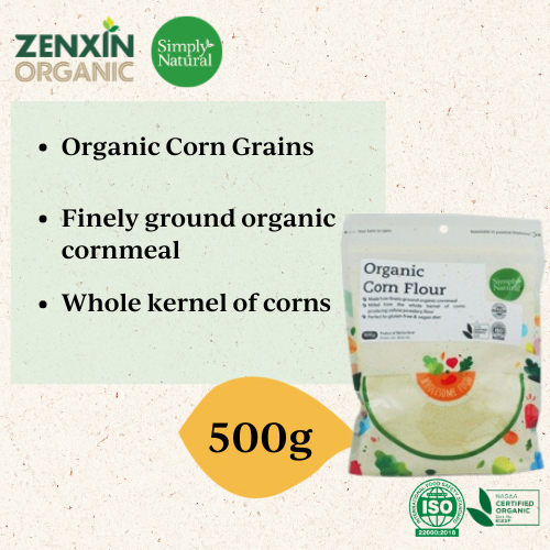Simply Natural Organic Corn Flour 500g | Shopee Malaysia