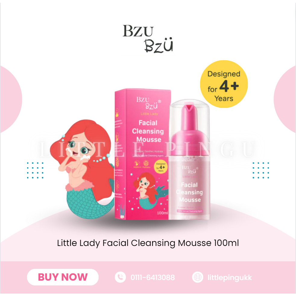 BZU BZU Little Lady Facial Cleansing Mousse 100ml | Shopee Malaysia