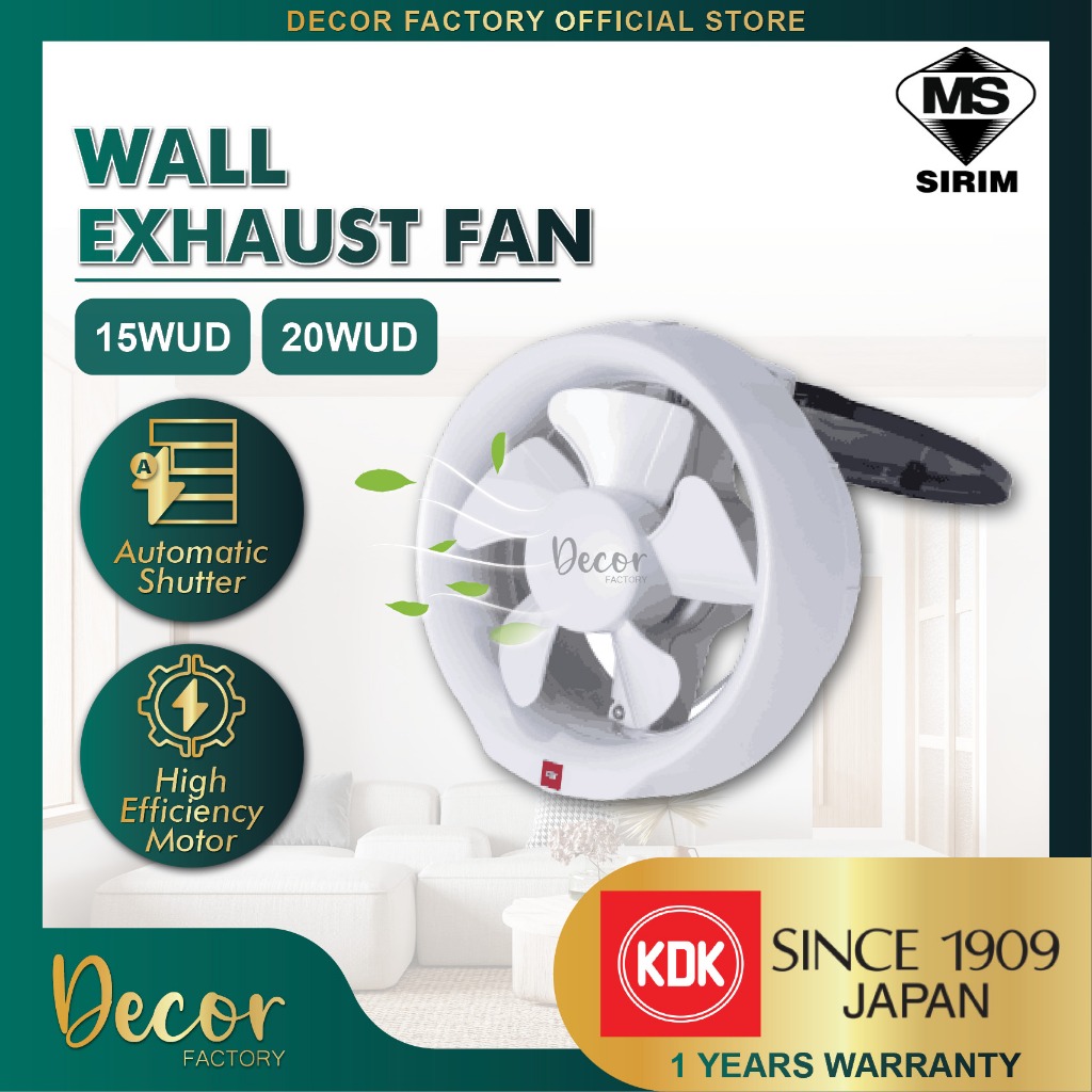 KDK 15WUD 6‘’ 15cm / KDK 20WUD 8'' 20cm Glass Mount Propeller ...