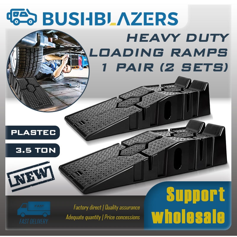 【BUSHBLAZERS】Set Of 2 Loading Ramps Plastic Ramp Lifting Platform ...