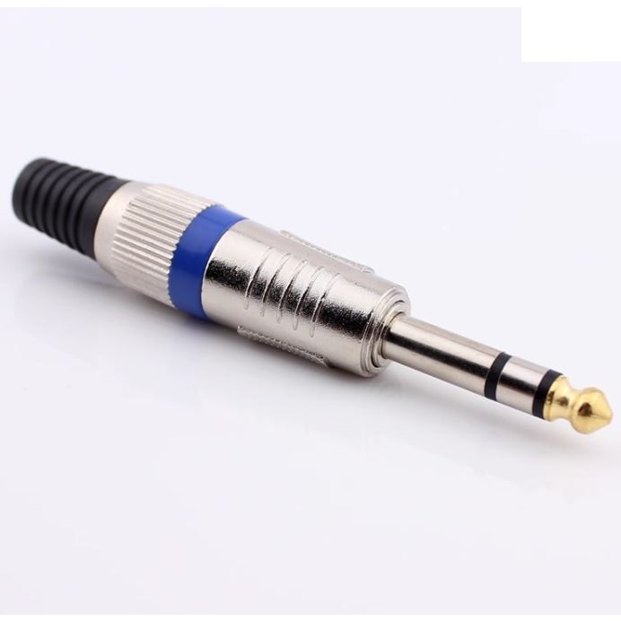 (1pc)Metal 6.35mm 1/4" Male Monoral Plug 6.35mm Connector Mono Audio ...