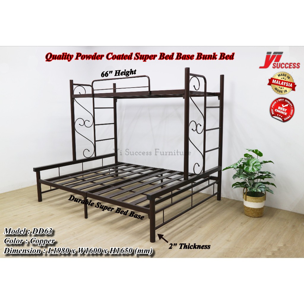 Yi Success Melody Metal Bunk Bed / Metal Double Decker Bed Frame / Katil Besi Dua Tingkat ...