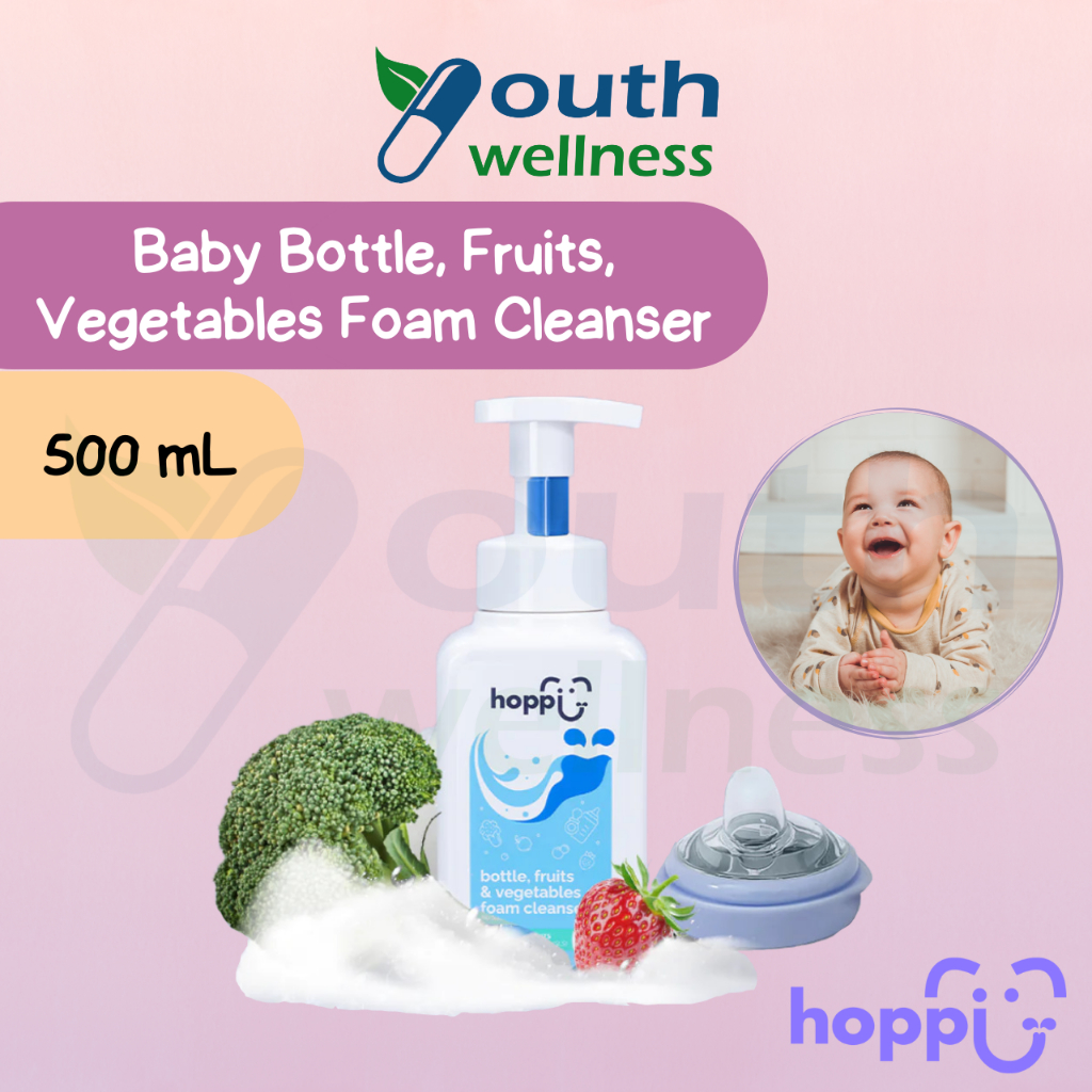Hoppi Bottle, Fruits & Vegetables Foam Cleanser (500ml/Bottle) | Shopee Malaysia