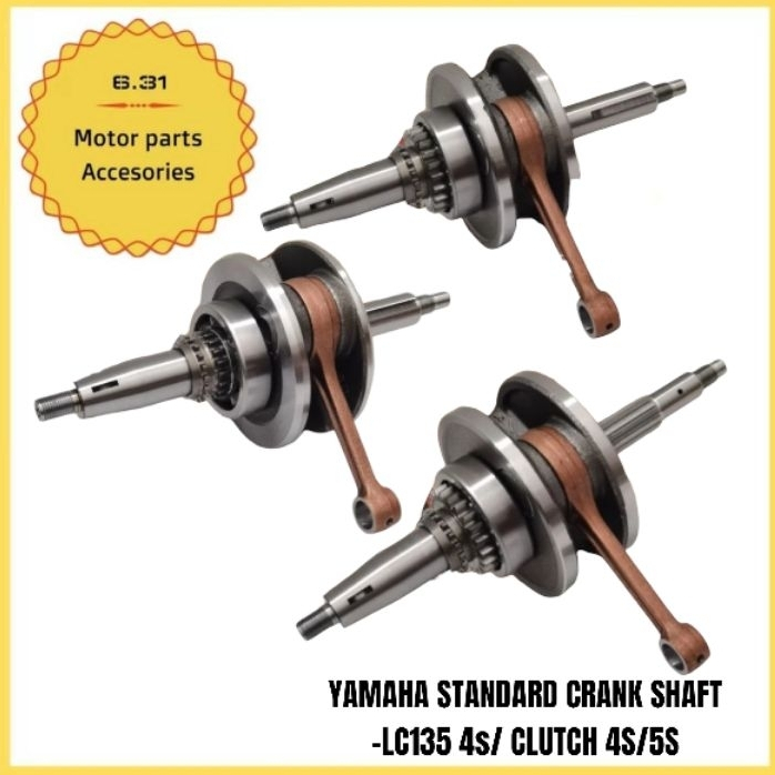 JLM YAMAHA LC135 LC5S LC135 CLUTCH 55C 55D 21U 1S7 5YP CRANK SHAFT SET WITH BEARING OEM QUALITY ...