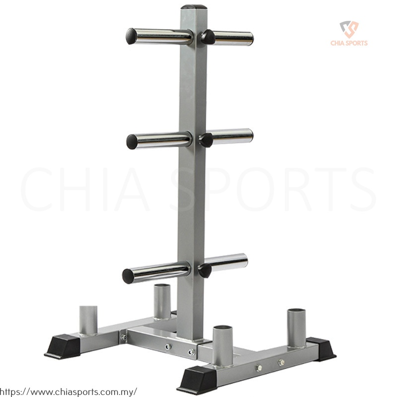 Weight Plate Rack with Barbell Holder PLK-007 Standard Olympic Weight ...