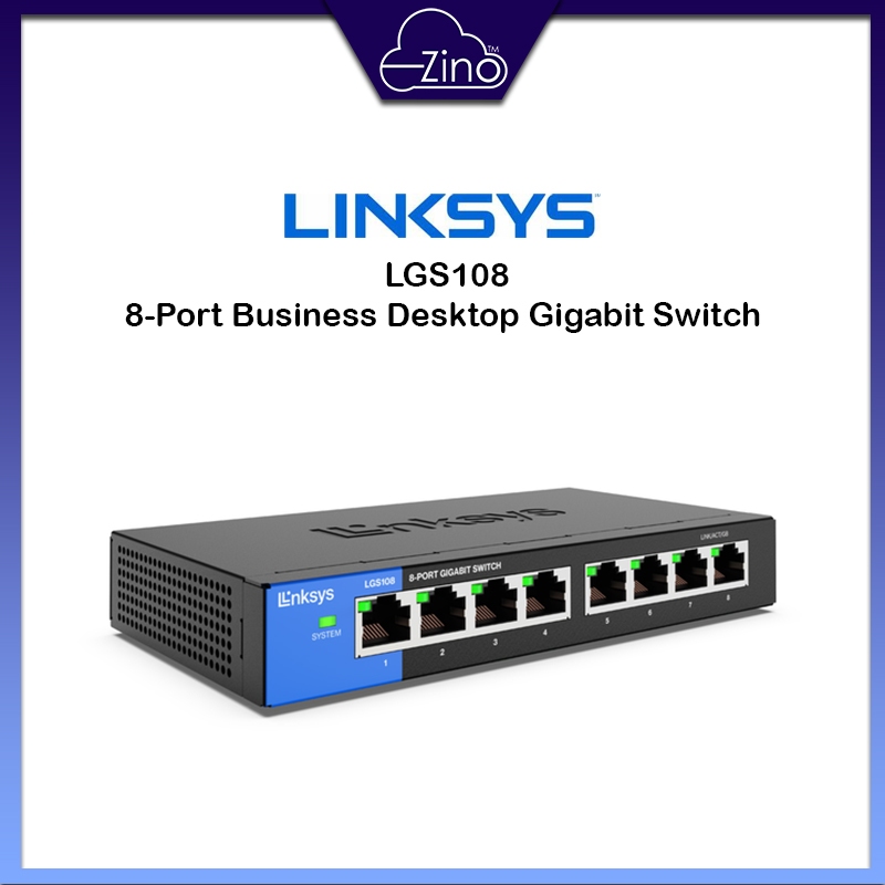 LINKSYS 8-Port Business Desktop Gigabit Switch LGS108 | Shopee Malaysia