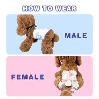 12pcs Pet Dog Diaper Diaper Female&Male Dogs and Cats Diaper Kitten ...